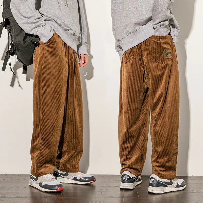 Sander Wide-Leg Corduroy Pants – Dalebury